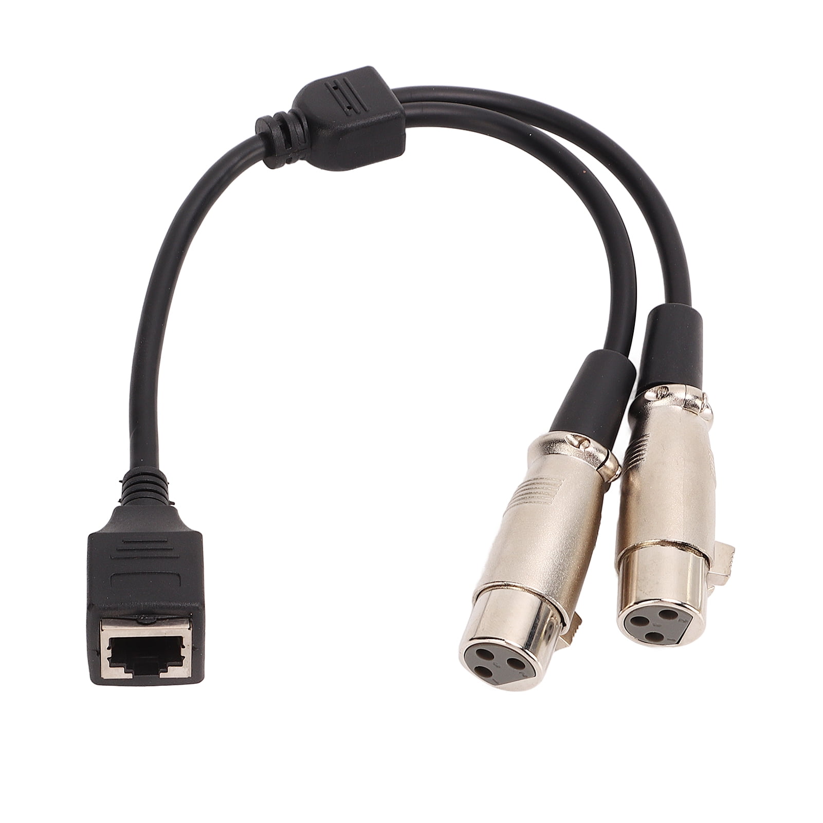 Dual XLR to RJ45 Cable, 9.8in, Firm Interface Stage Lighting Signal ...