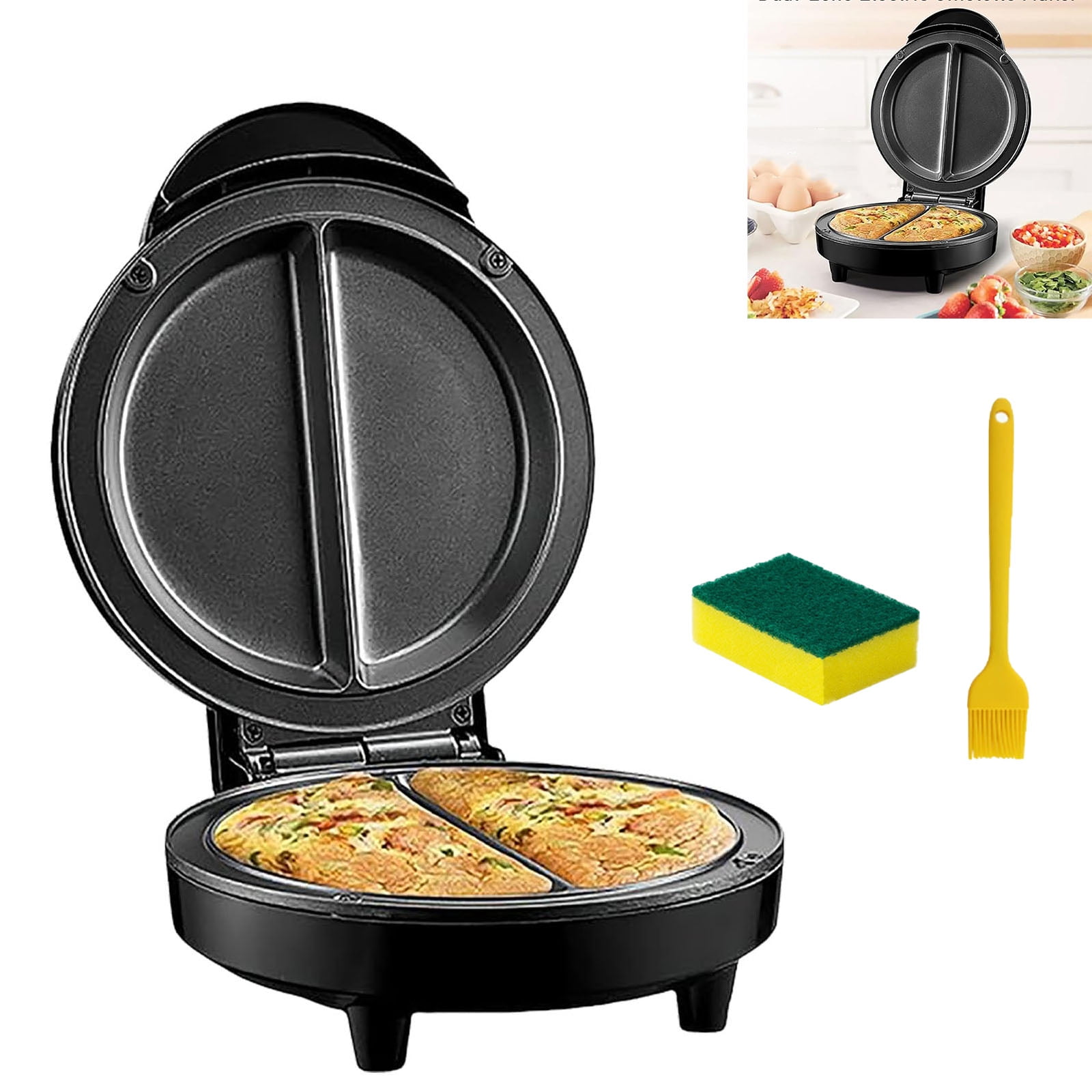Dual-Zone Electric Omelette Maker, Electric Omelette Maker Machine ...