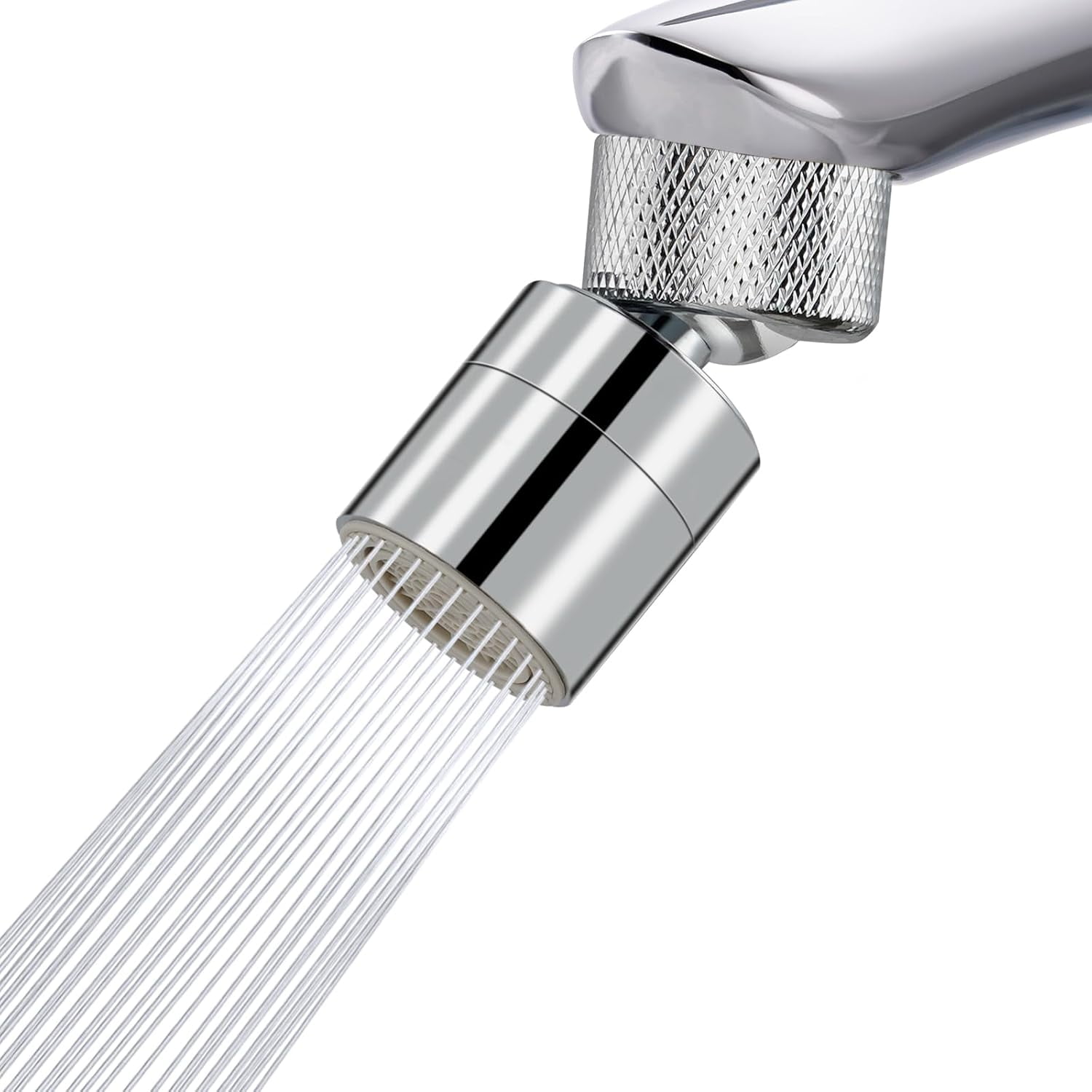 Dual-function Solid Brass Faucet Aerator, Big Angle Rotate Metal ...
