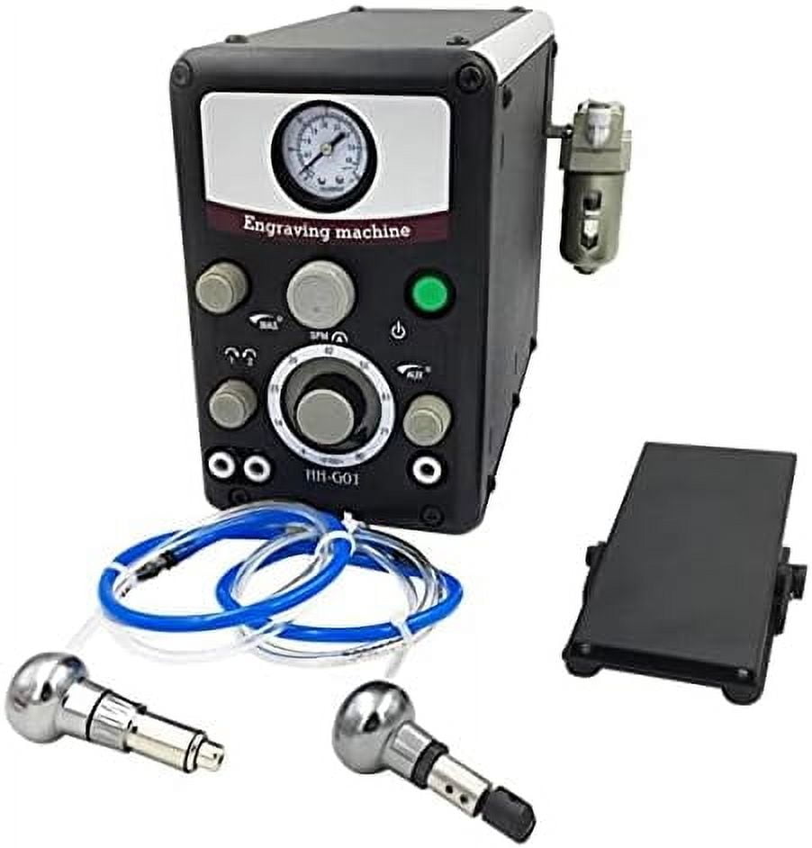 Dual-head Pneumatic Jewelry Engraver Machine 110V 60Hz Pneumatic Hand ...