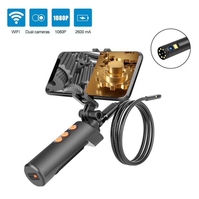 Dual lens handheld endoscope camera waterproof 1080p industrial ...