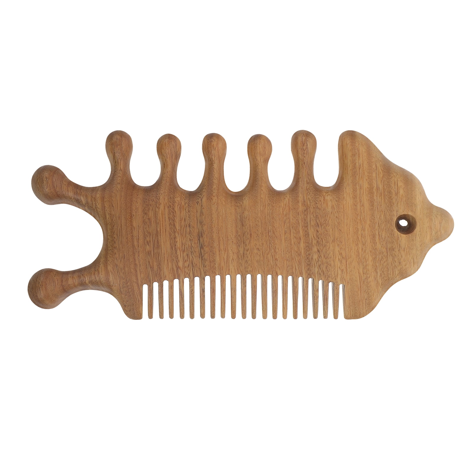 Dual-purpose Scalp Head Massaging Comb Sandalwood Comb Wide Tooth ...