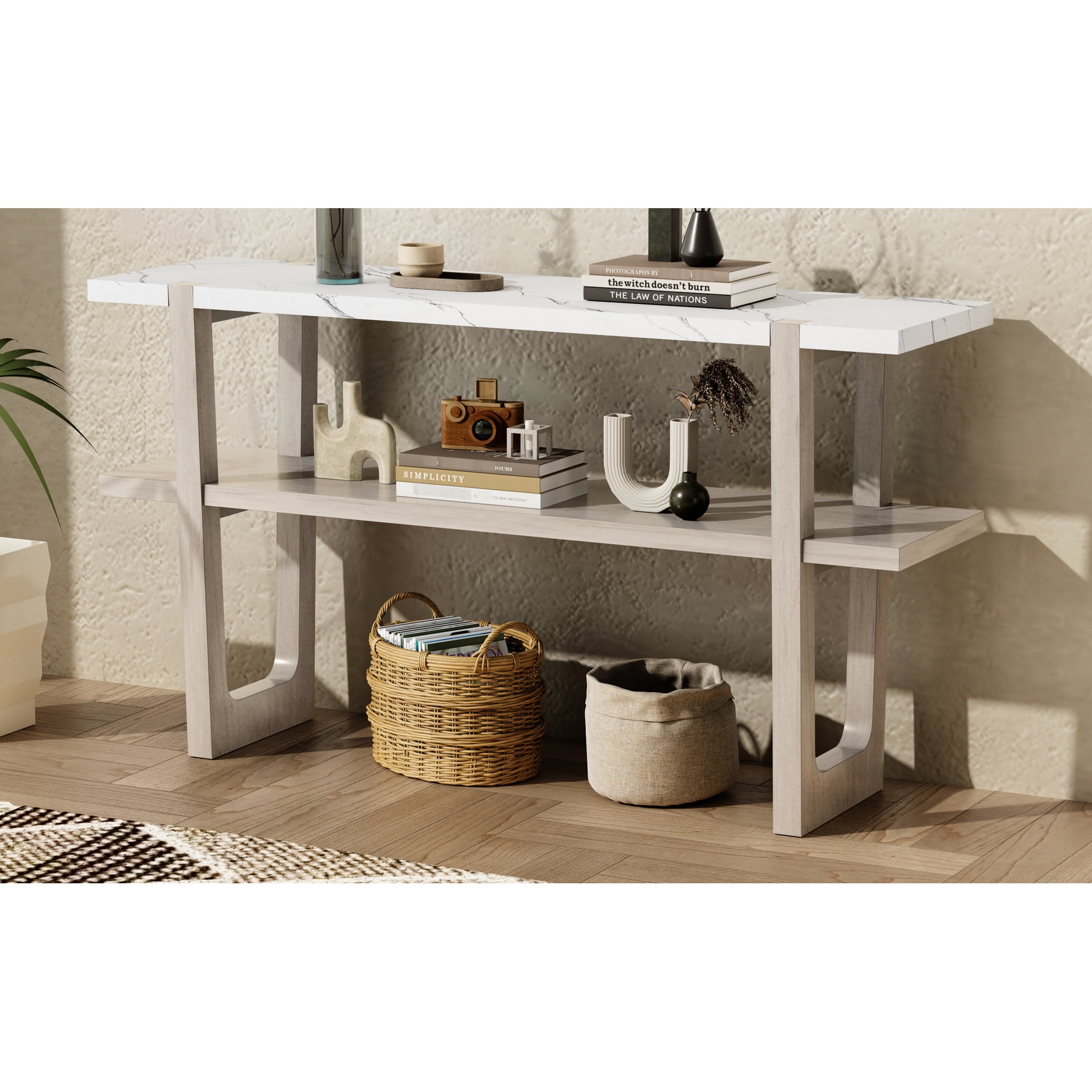 Dual - purpose design / Fit different home styles / Functional storage ...