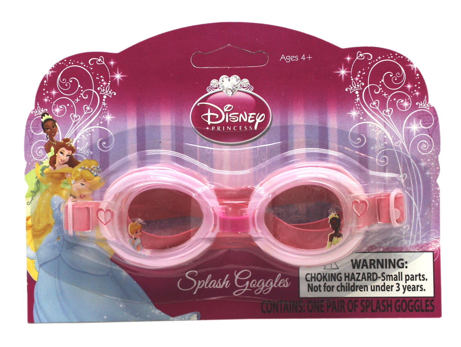Dual-shade Pink Colored Princess Kids Swim Goggles - Walmart.com
