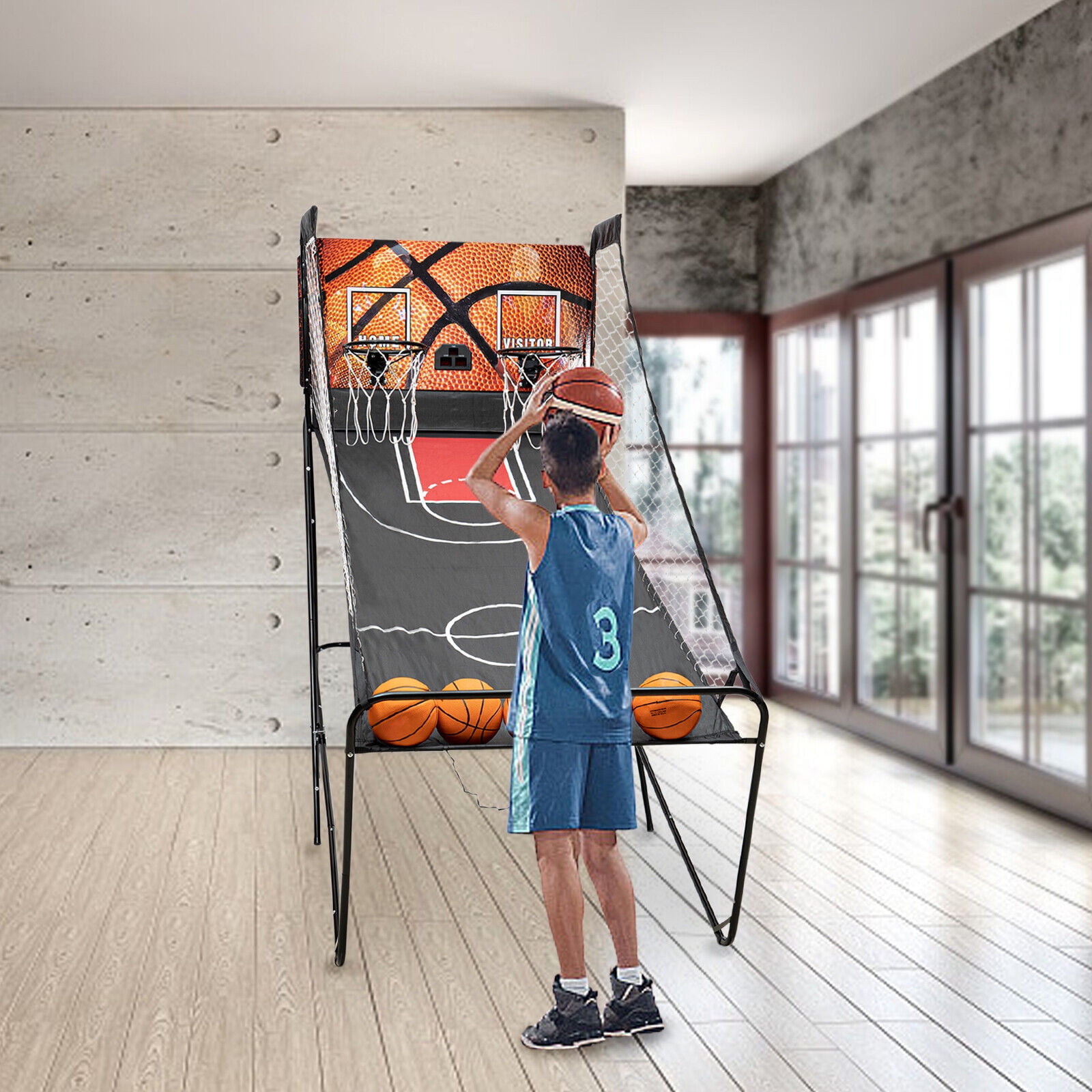 Dual-shot Basketball Arcade - 8 Game Modes, Durable Construction ...