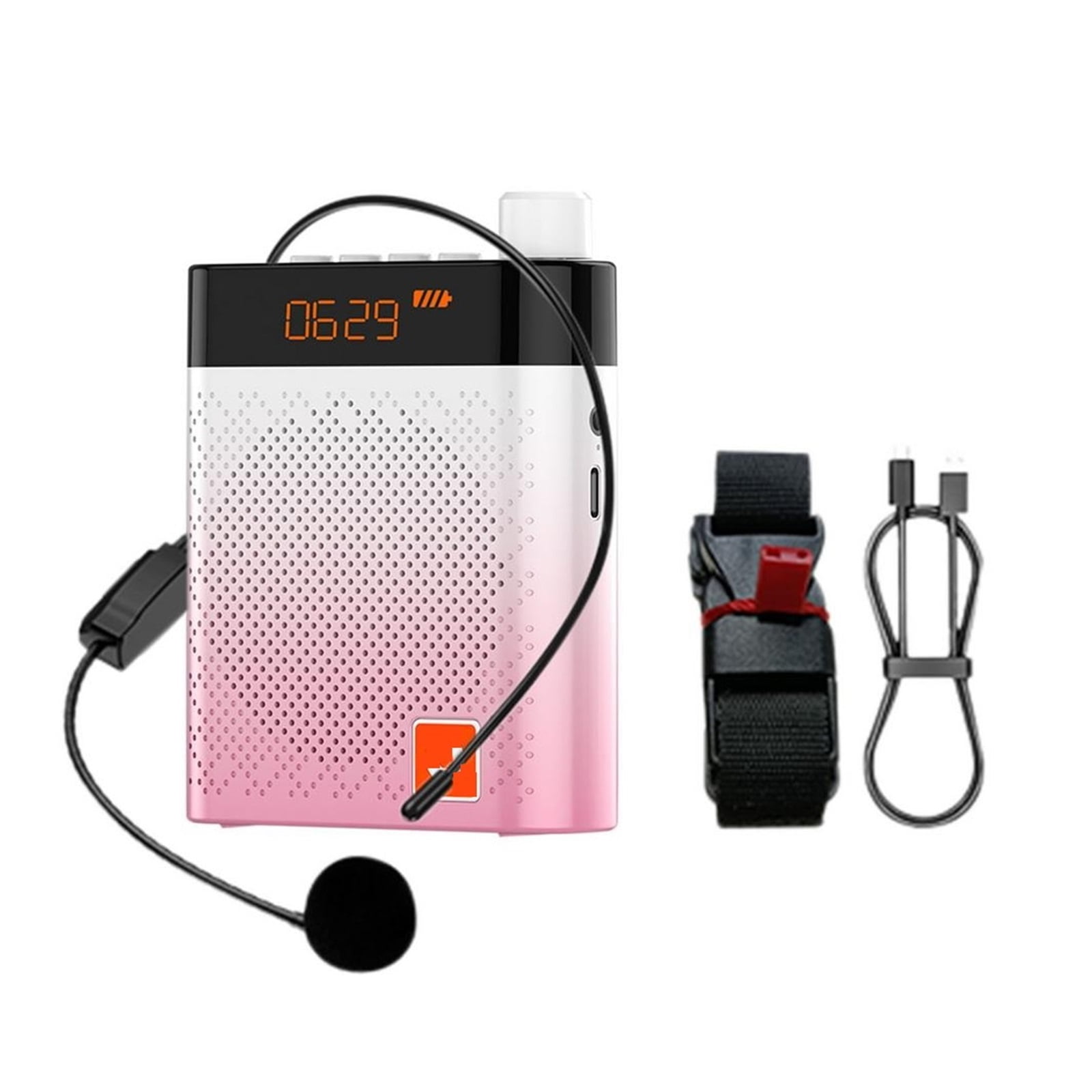 Dual-speaker Voice Amplifier Wireless Microphone Headset For Meeting ...