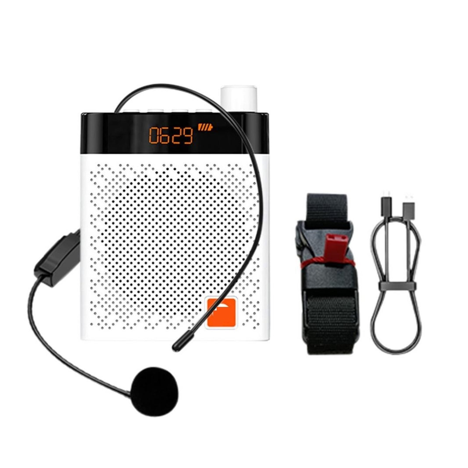 Dual-speaker Voice Amplifier Wireless Microphone Headset For Meeting ...