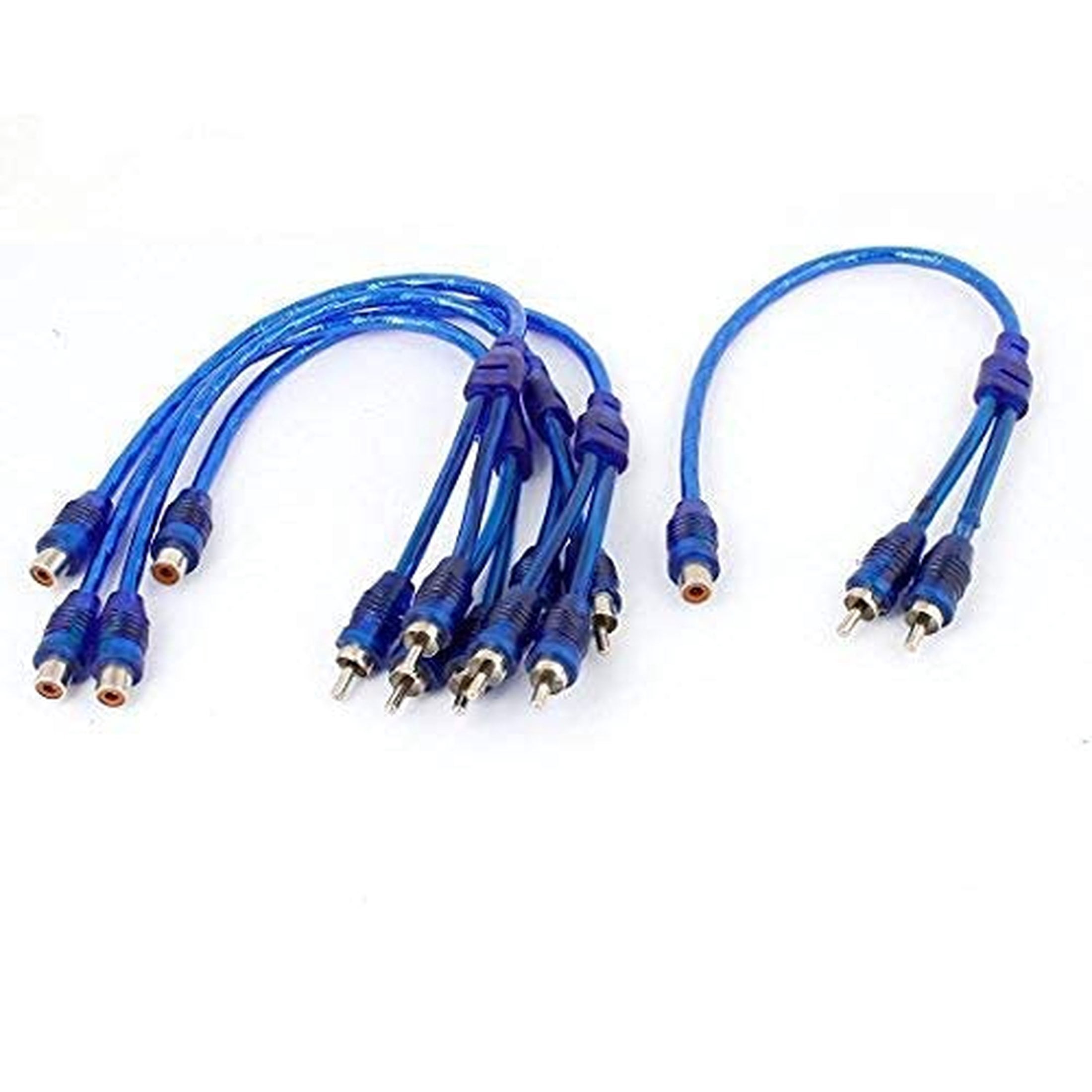 DualConnect RCA Y-Splitter Cable Adapter for Car Audio and Video, Pack ...