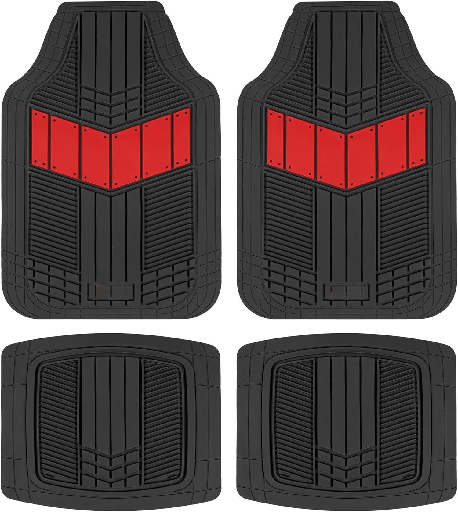 DualFlex Two-Tone Design -Weather Rubber Floor Mats for , , Van & SUV ...
