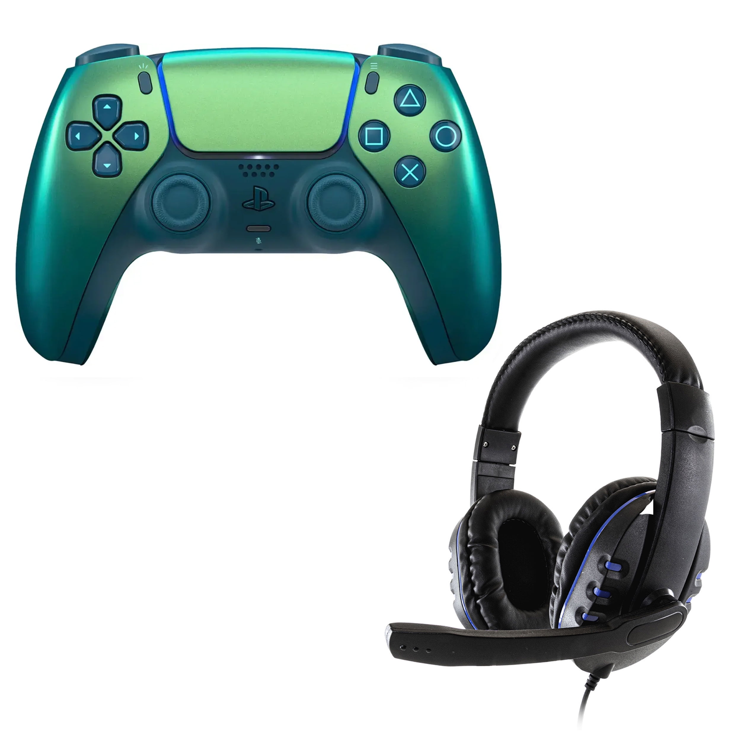 DualSense Controller in Chroma Teal with Universal Headset - Walmart.com