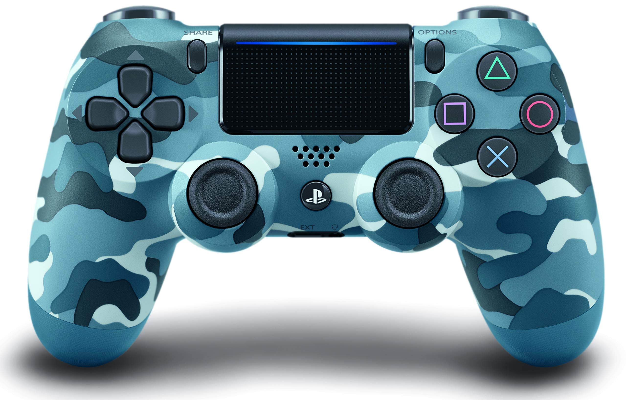 Restored DualShock 4 Wireless Controller for PlayStation 4 - Blue Camouflage (Refurbished ...