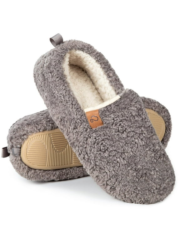 Litfun Women's Memory Foam Slippers, Warm Comfy Indoor/Outdoor House ...