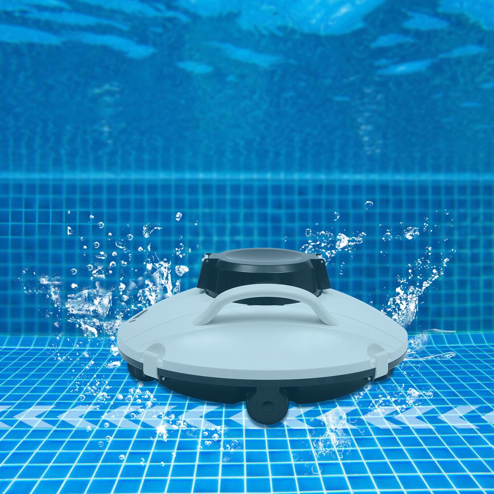 Dualdrive Automatic Cordless Robotic Pool Cleaner Vacuum w/Lithium ...