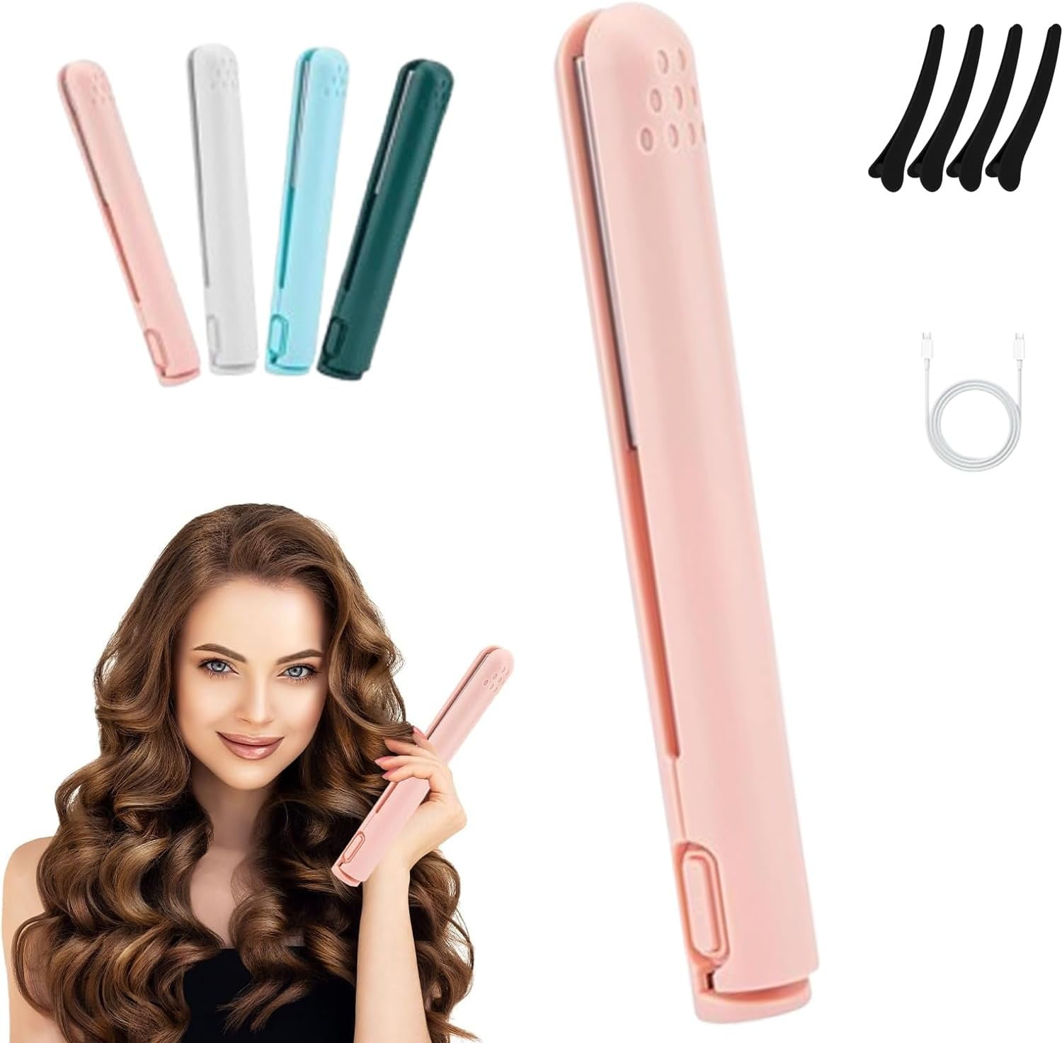 Dualglam Mini Dual Purpose Curling Iron, Cozy Home Curling Iron, Dual ...