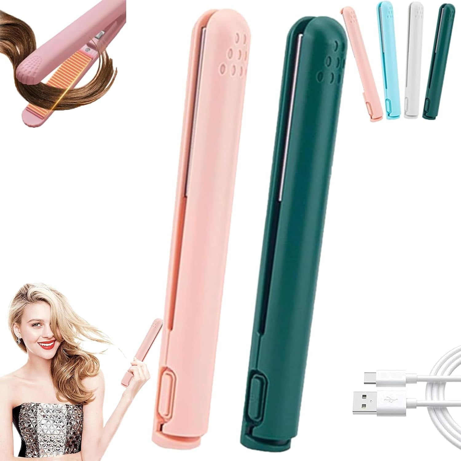 Dualglam Mini Dual-Purpose Curling Iron, Dual Glam Mini Hair Curler ...