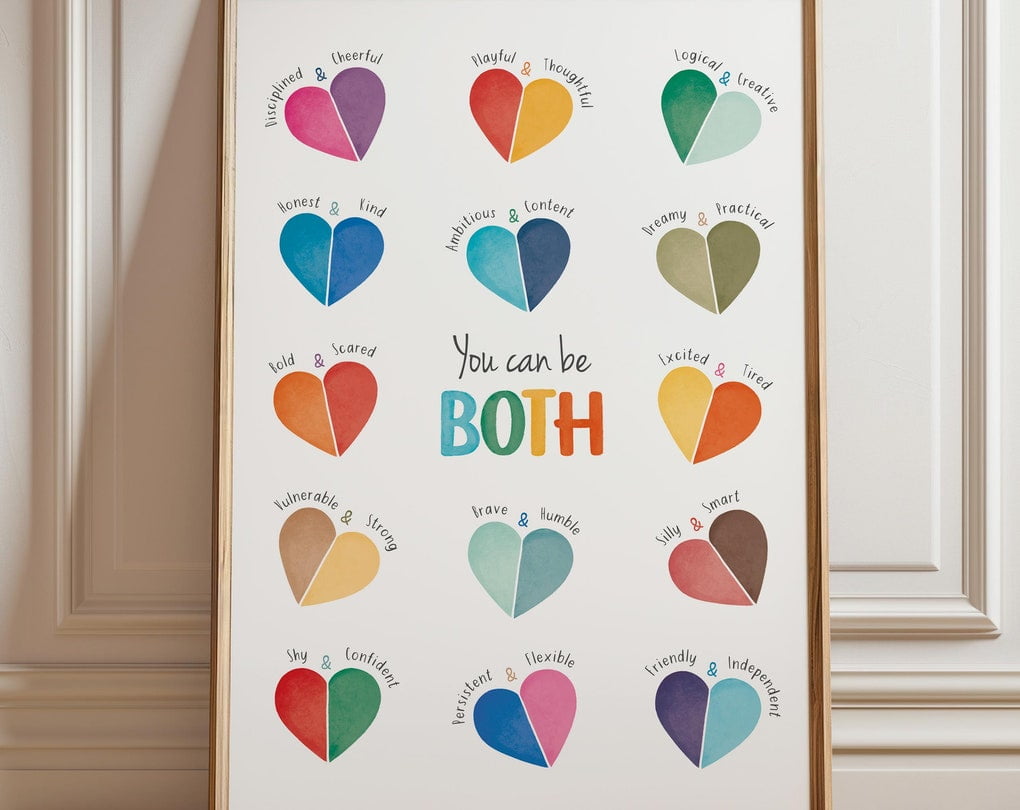 Duality Poster, You Can Be Both, Therapy Office Decor, School Counselor ...