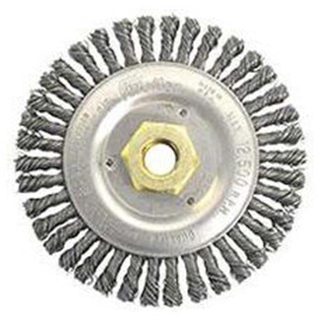 Dually® Stringer Bead Wheel, 5 in dia x 1/2 in Face W x 5/8 in-11 UNC x ...