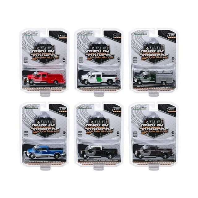 "Dually Drivers" Set of 6 Trucks Series 3 1/64 Diecast Model Cars by ...