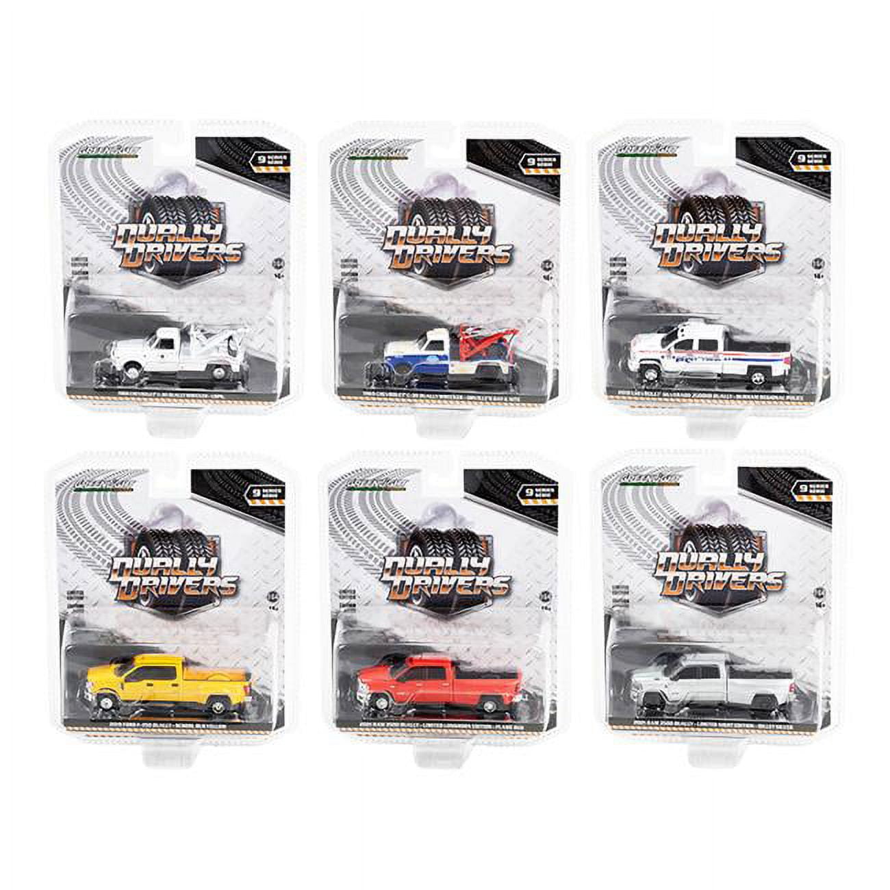 Dually Drivers Set of 6 Trucks Series 9 1/64 Diecast Model Cars by ...