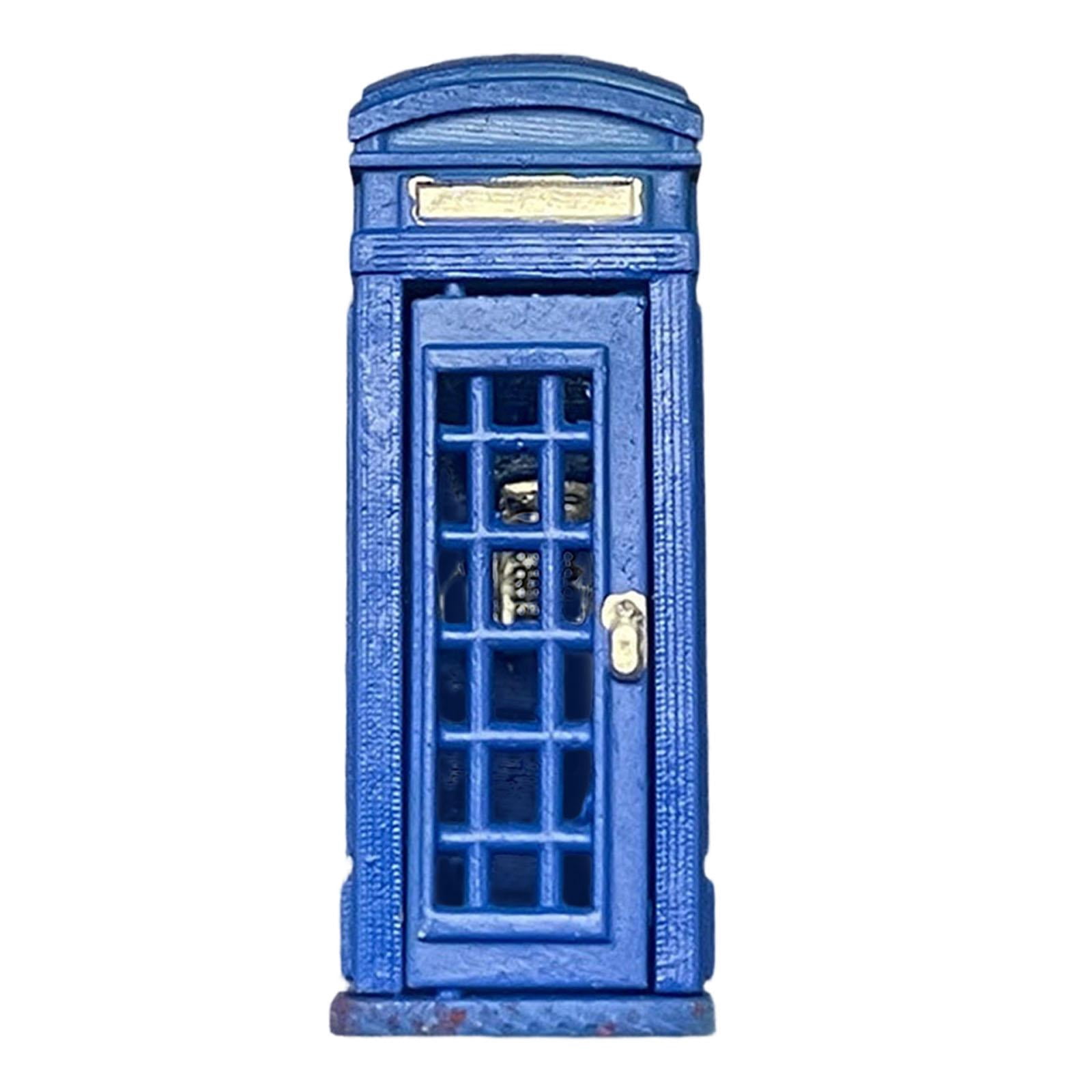 Dualoai 1/64 Miniature Phone Booth Display Collection Sand Table ...