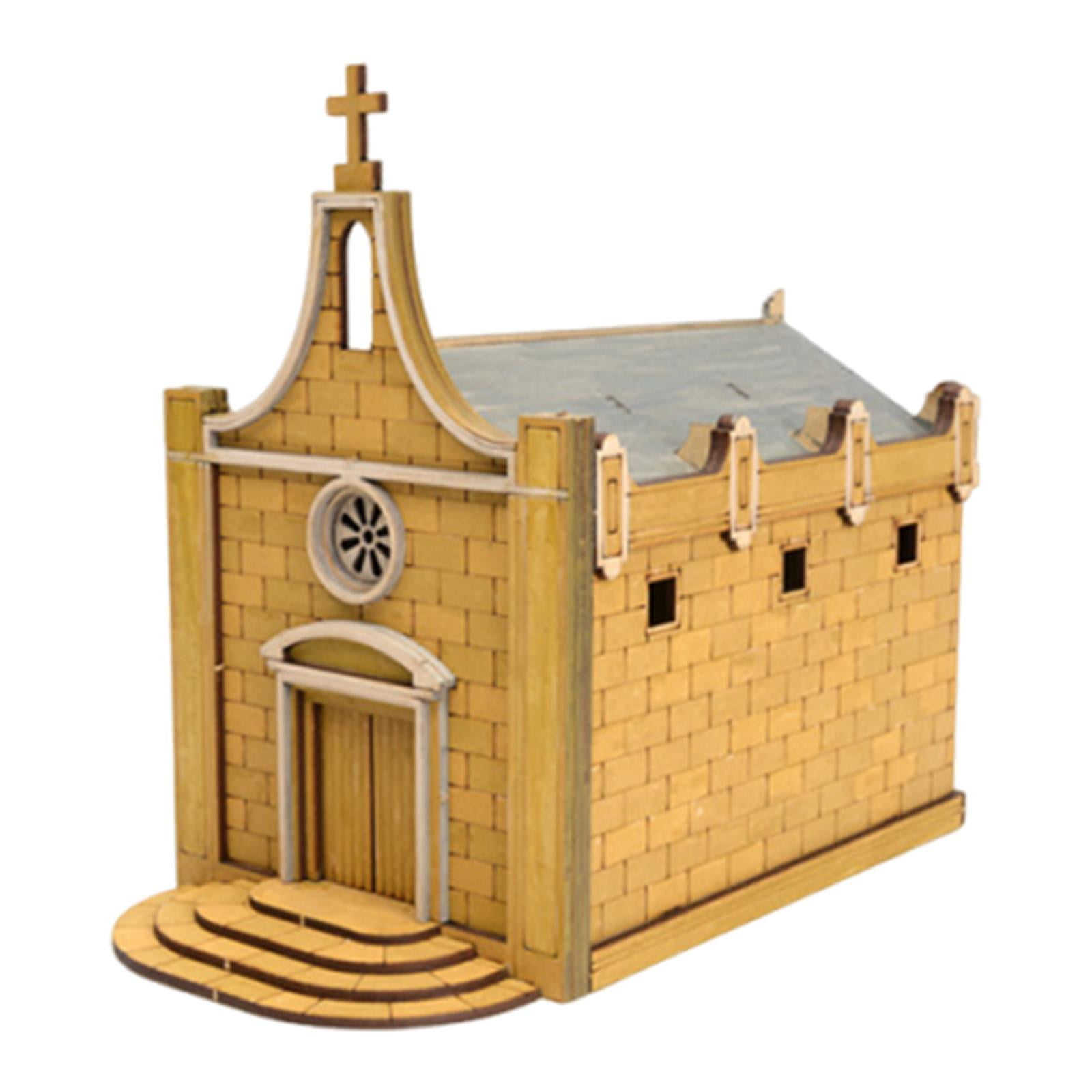 Dualoai 1:72 Scale Architecture Building Model Kits Wood for Micro ...