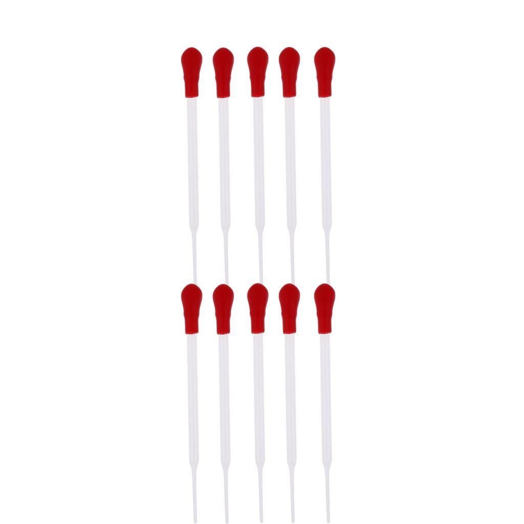 Dualoai 10 Pieces Clear Glass te Dropper Dispensing Liquids Lab ...