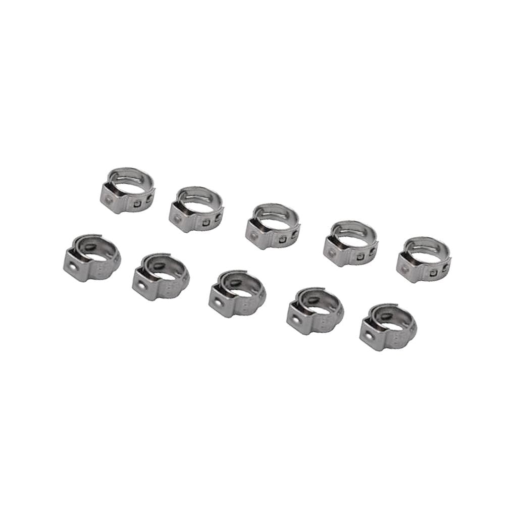 Dualoai 10 pieces 7.0 mm - 8.7 mm O-clips one-ear stainless steel ...