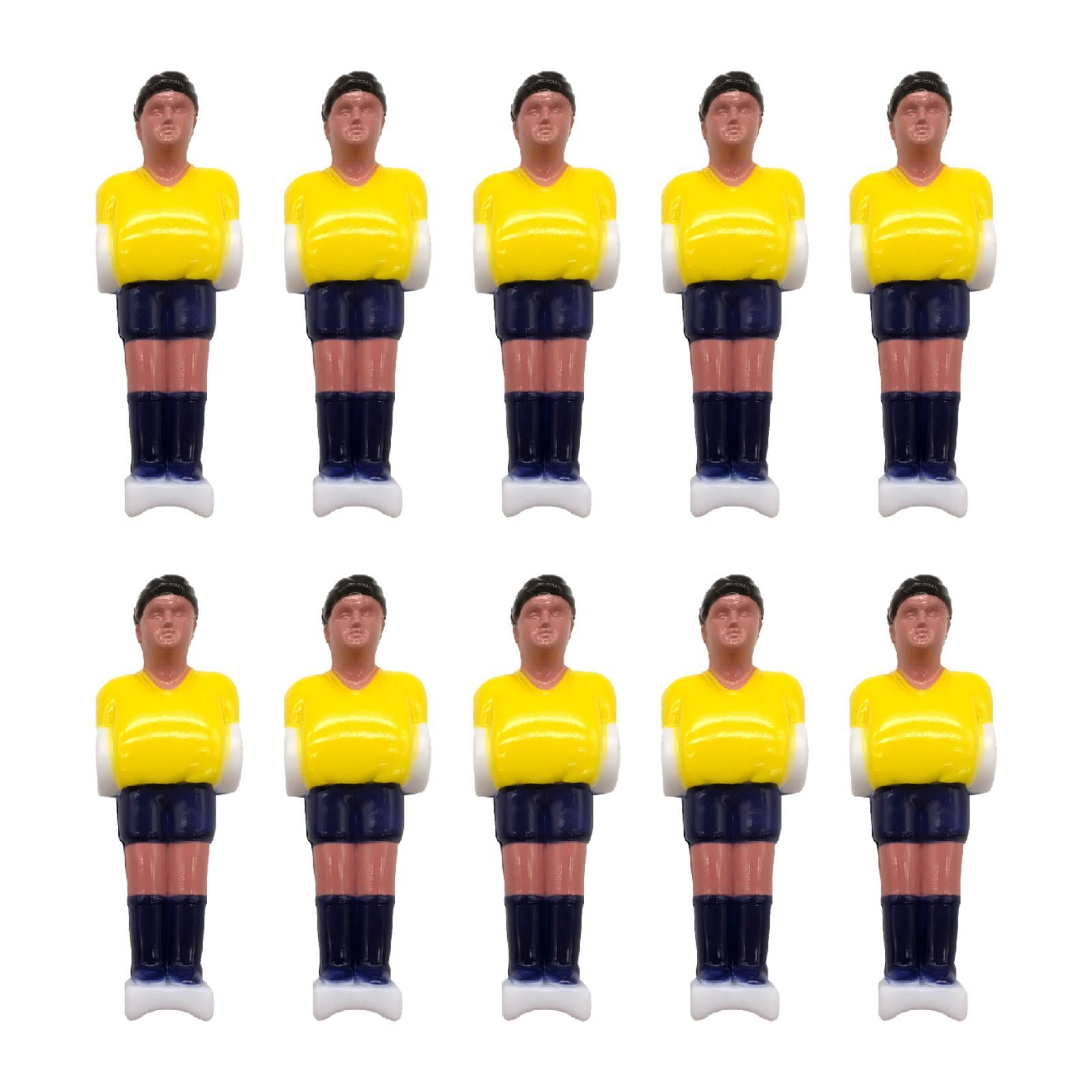 Dualoai 10pcs foosball men replacement set foosball player football ...