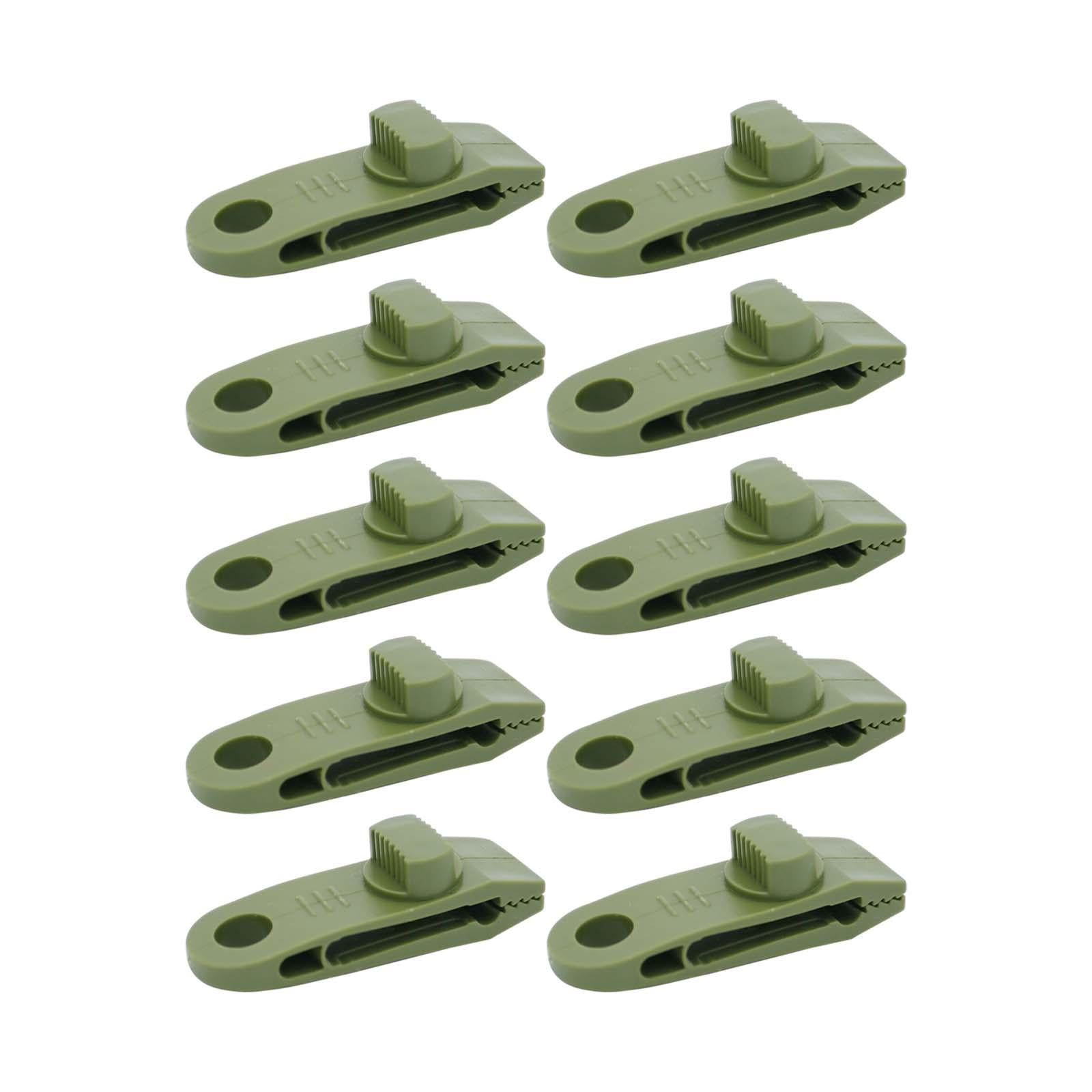 Dualoai 10x Tarp Clips Heavy Duty Tent Clamps Lightweight Versatile ...