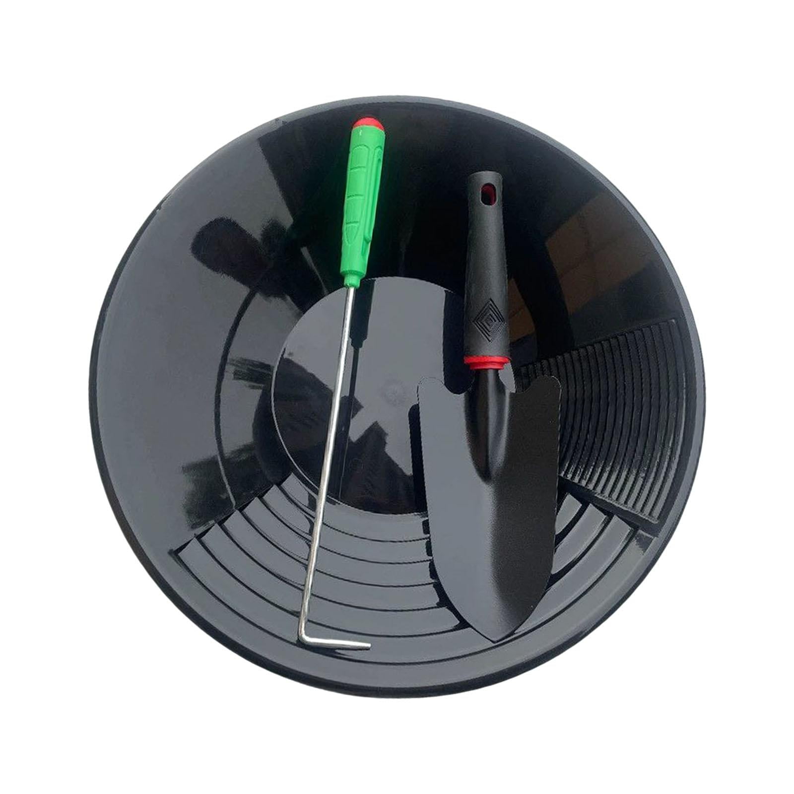 Dualoai 15 inch Gold Panning Pan Outdoor Beginners for Easier Mining ...