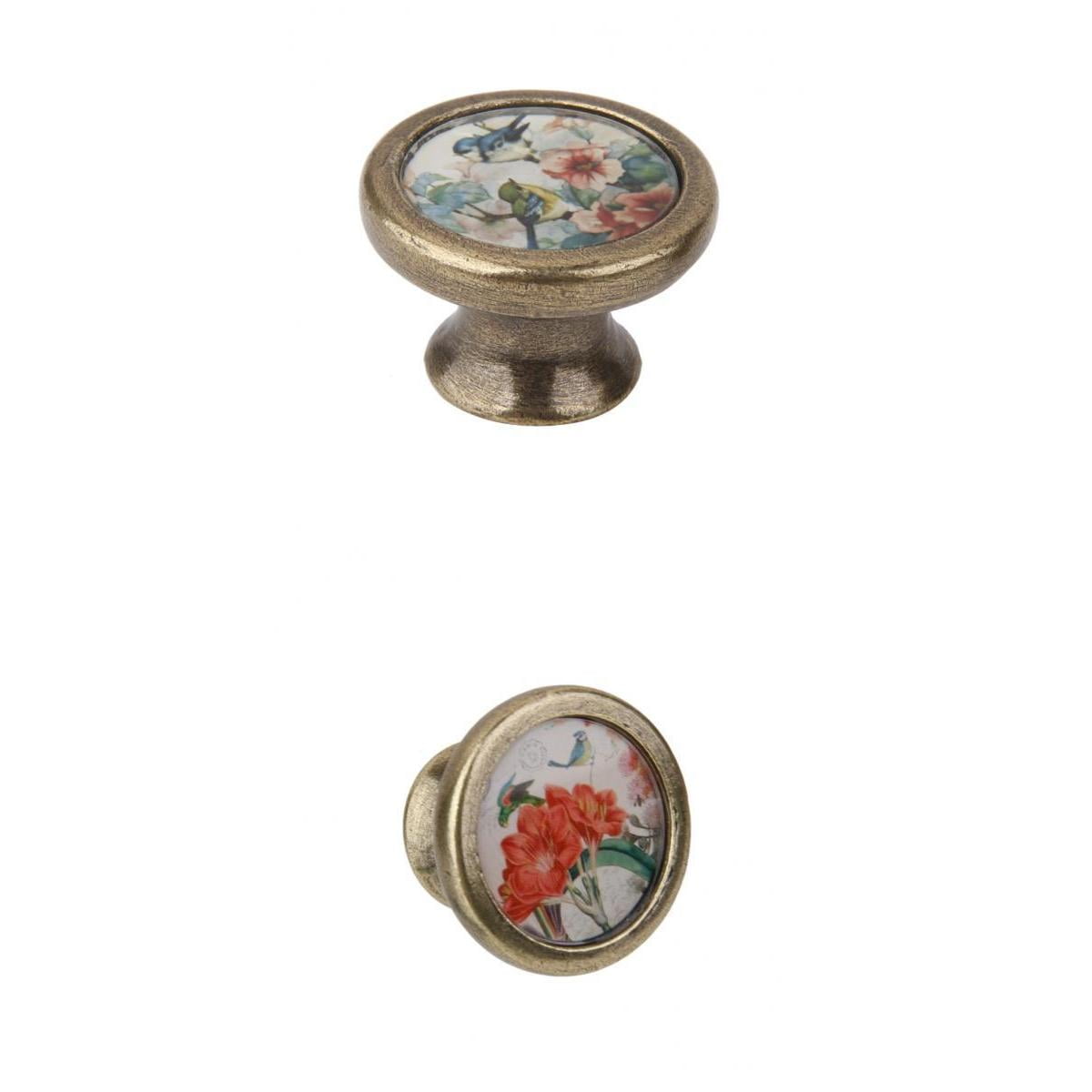 Dualoai 2 Pieces Vintage Retro Cabinet Door Cupboard Bin Handle Pulls ...