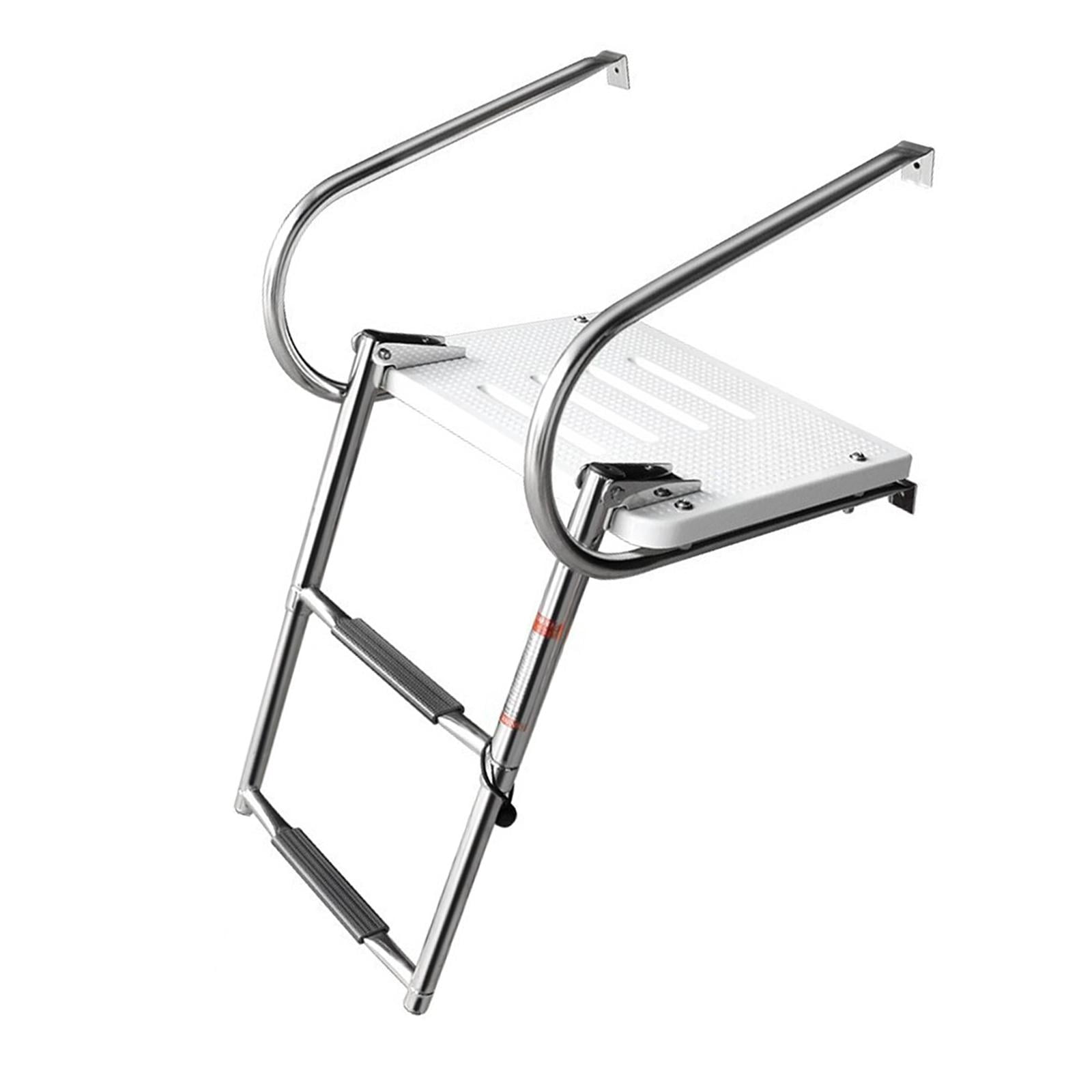 Dualoai 2 Step Boat Ladder Replacement Non Slip Detachable Accessory ...