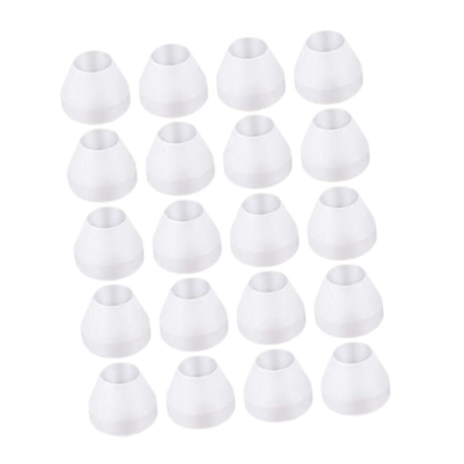 Dualoai 20 Pieces Pen Bushings Insulating Bushing 1.4x1.1 cm White ...
