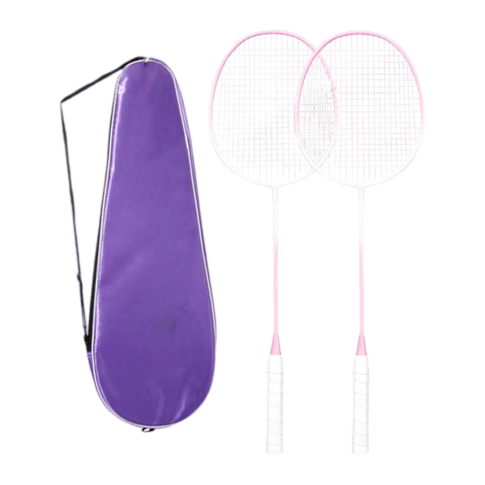 Dualoai 2Pcs Badminton Rackets Badminton Set Portable Replacement ...