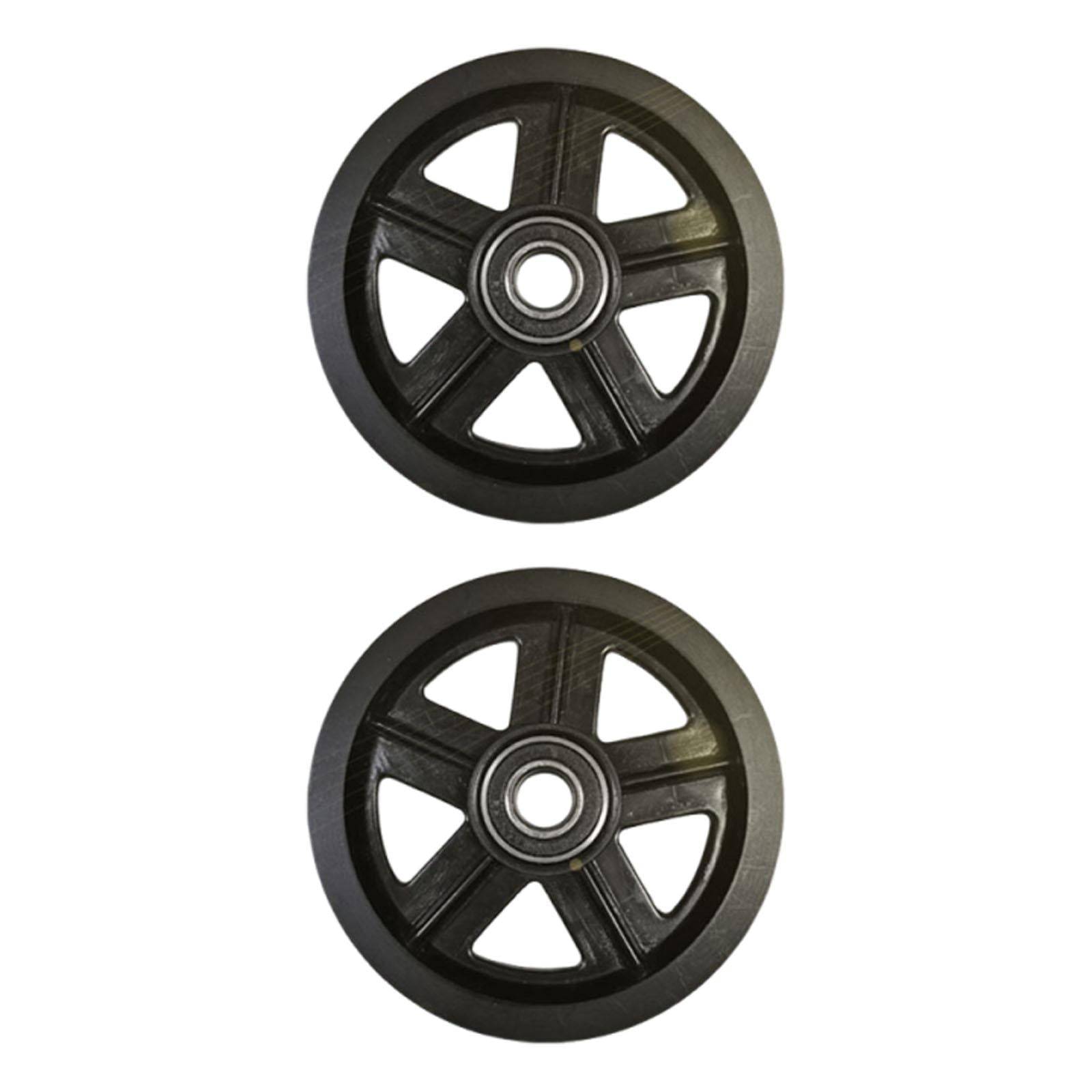 Dualoai 2Pcs Barn Door Sliding Wheels Track Rollers for Cabinet Window ...