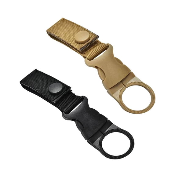 Dualoai 2pcs Water Bottle Holder Clip Ring Backpack Hanging Bottles ...