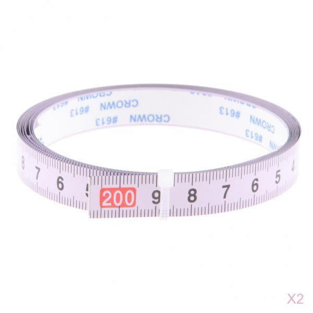 Dualoai 2x Miter Saw Track Tape Measure Adhesive Metric Ruler Right To ...