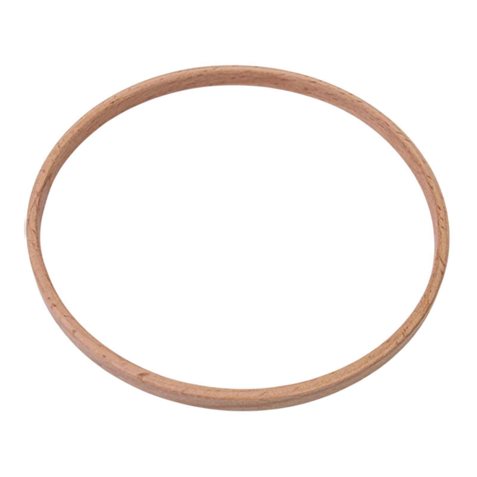 Dualoai 3 Pieces Macrame Hoops, Sturdy Wooden Hoops for Crafts, Wall ...