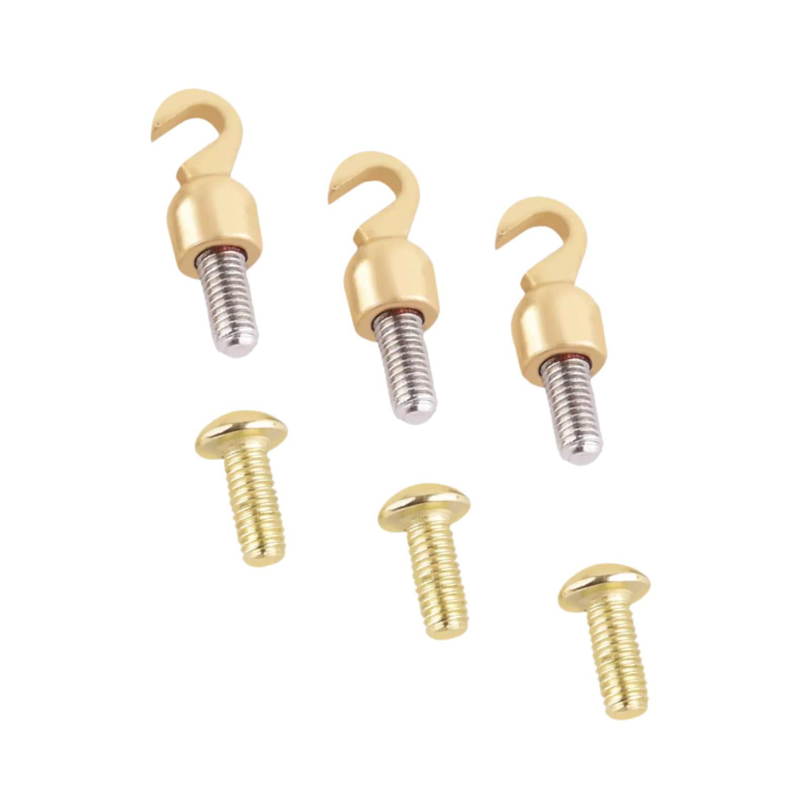 Dualoai 3 Pieces Weight Shell Open Hook Set 5mm Thread Portable Metal ...