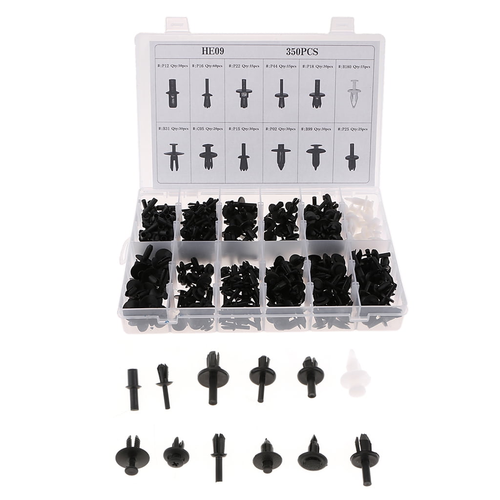 Dualoai 350 Pack of General Car Body Push-Type Bumper Retainer Clip ...