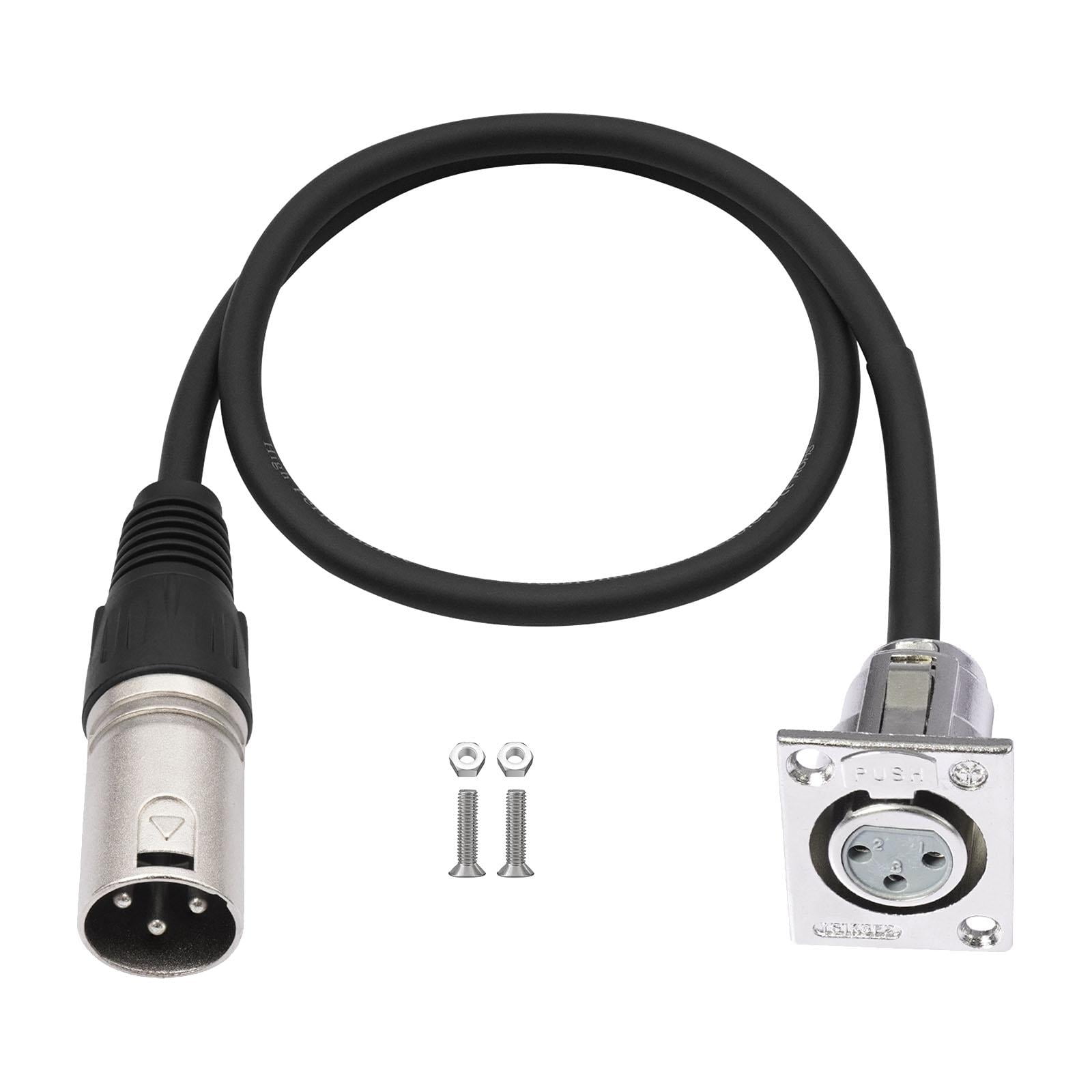 Dualoai 3Pin XLR Male to D-type XLR Female Audio Cable for Studio ...