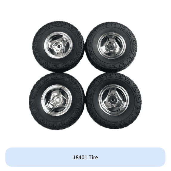 Dualoai 4 Pieces Model Wheels Tires High Grip Tread Hobby Vehicle ...