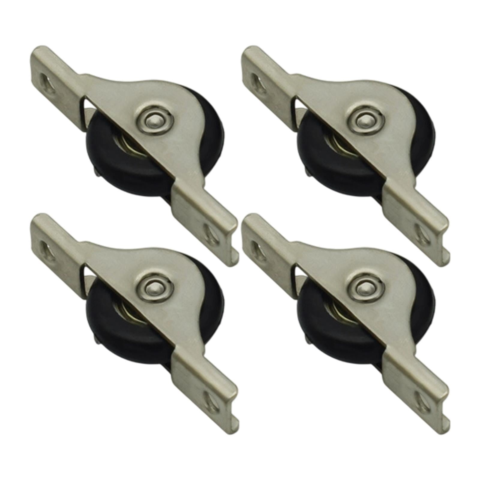 Dualoai 4 Pieces Window Pulley Spare Parts Iron Sliding Door Wheels ...