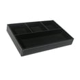 Dualoai 4 Slots Leather Drawer Tray Desk Stationery Sundries Organizer ...