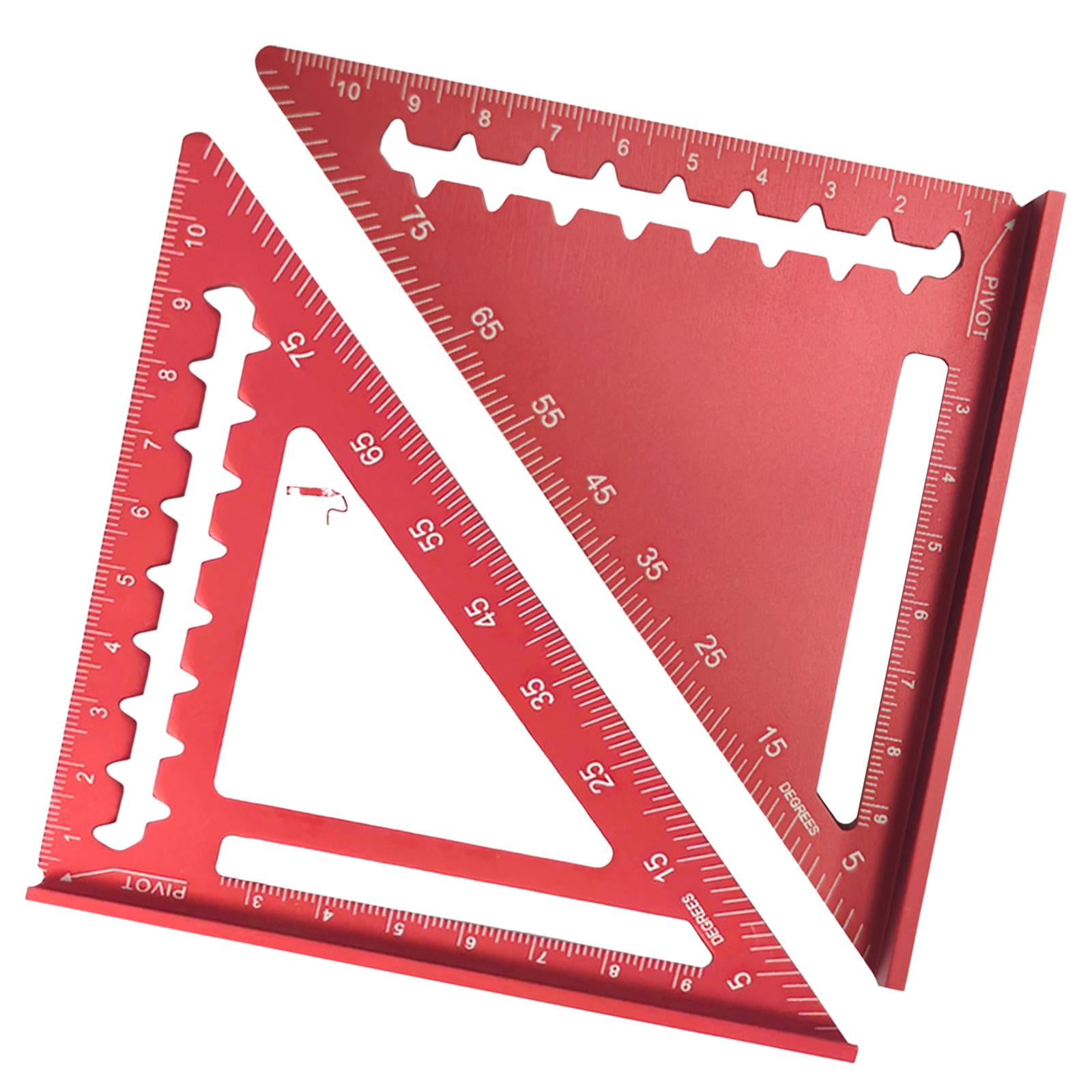 Dualoai 45/90 Degree Layout Triangle Ruler DIY High Hardness Metric ...