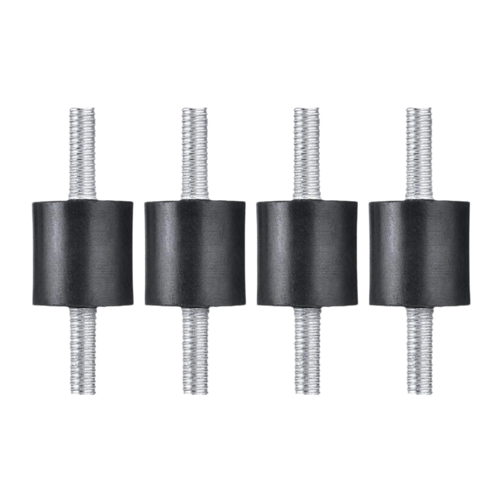 Dualoai 4x Rubber Shock Absorber M6 W/Double Threaded Rubber Mount ...