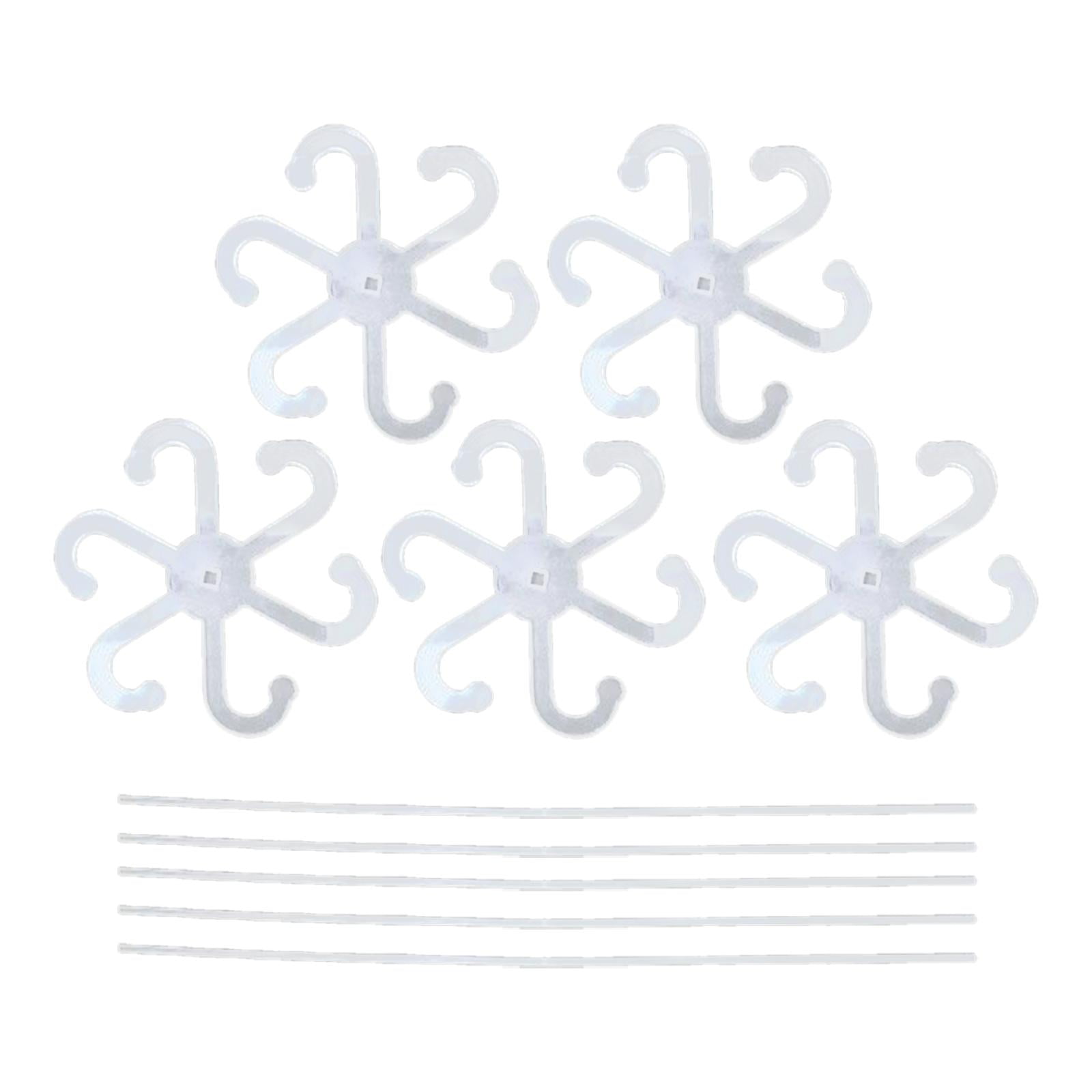 Dualoai 5 Pieces Acrylic Plant Supports Helps Plants Grow Upright ...