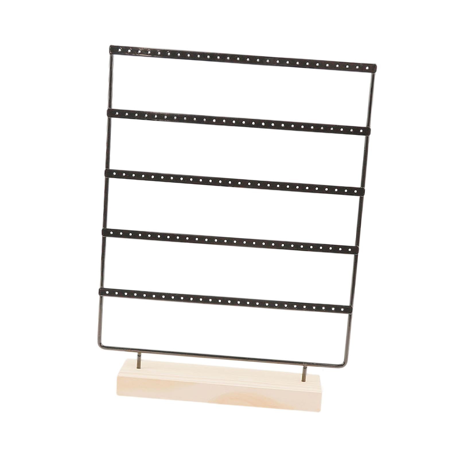 Dualoai 5 Tier Earring Display Stand Hanging Rack for Desktop ...