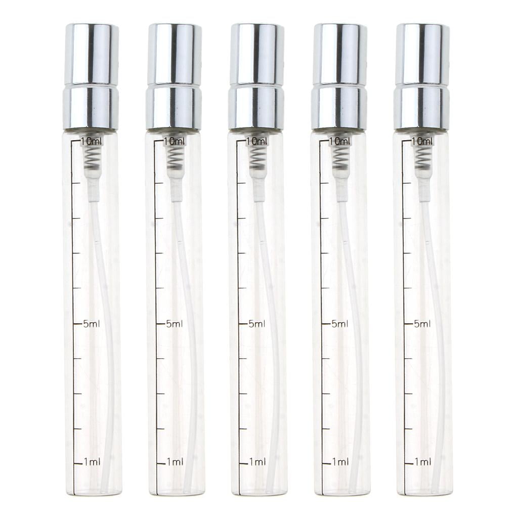 Dualoai 5x Empty Perfume Aftershave Spray Bottles Refillable Fine Mist ...