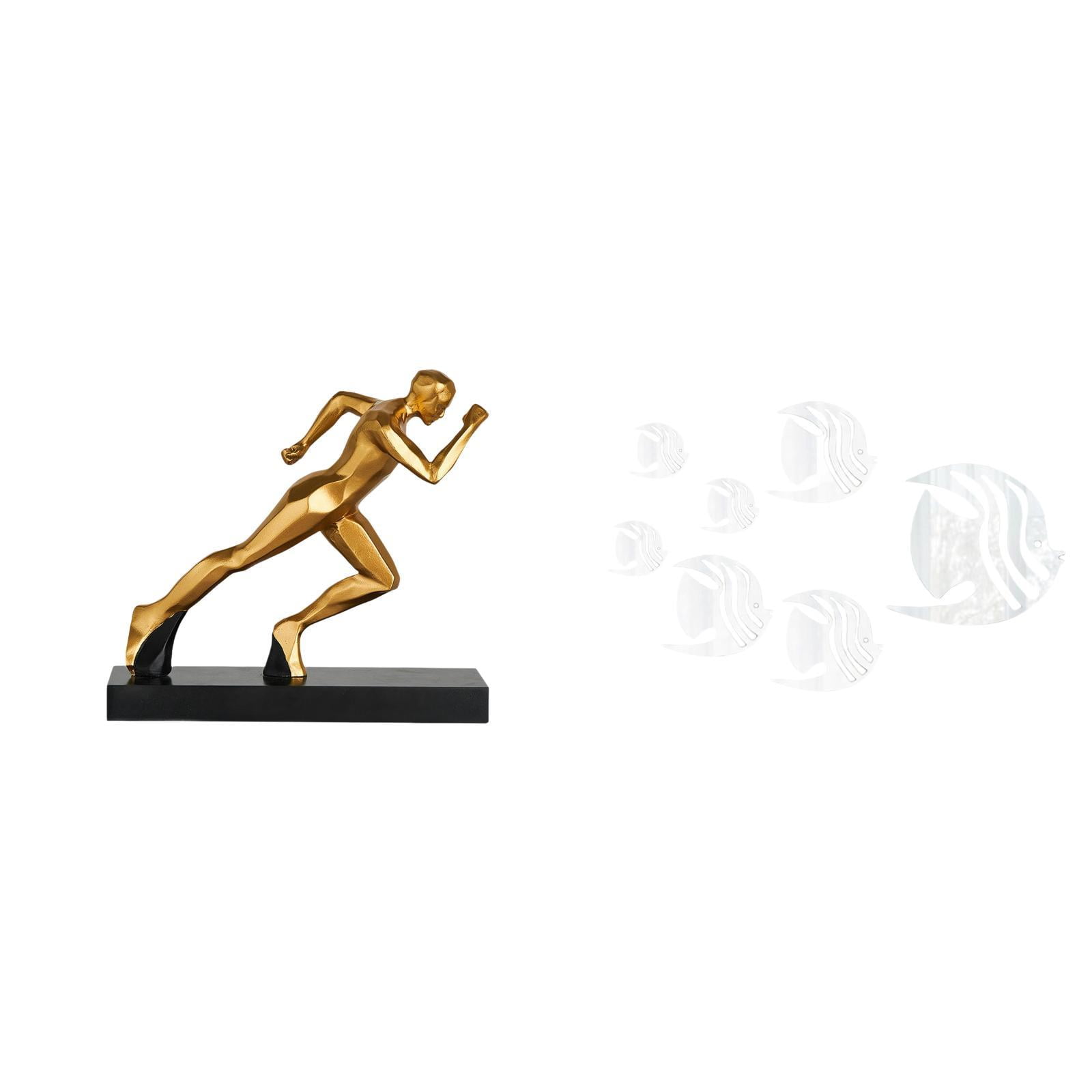 Dualoai Abstract Runner Figurine Sculpture Modern Art Home Decor ...